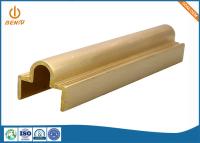 China Polished Brass Extrusion Profile Heat Sink for Power Amplifier Custom 100kg MOQ for sale