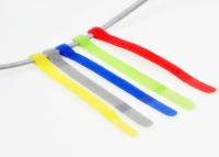 China Reusable Self Locking Hook and Loop Cable Tie 10x110mm 20000 Cycles Nylon for sale