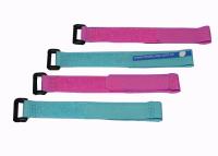 China Reusable Nylon Hook and Loop Cable Ties 20mm Wide 18cm Long Straps for sale