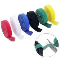 China Customised Size Reusable Dual-use Hook and Loop Cable Tie and Double Sided Hook and Loop Tape for sale