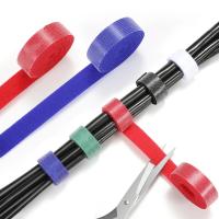 China Customised Size Reusable Dual-use Hook and Loop Cable Tie and Double Sided Hook and Loop Tape for sale