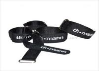 China Nylon Sew On Hook Loop Straps with Metal Eyelet 125mm Reusable Cable Ties for sale