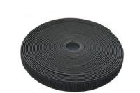 China Custom Heavy Duty Hook and Loop Tape 20mm Width 25M Roll OEM Design Black for sale