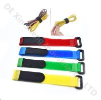 China High Fastness Metal Buckle Hook and Loop Straps 50mm Width Nylon Reusable Cable Ties for sale