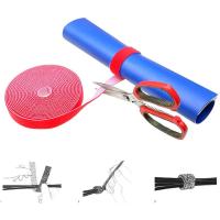 China Reusable Double Sided Hook and Loop Cable Tie Strap 12.5mm 16mm 20mm Width Custom Colors for sale