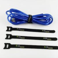 China Adjustable durable wire cable tie strap back to back t-shape hook loop magic cable tie for sale