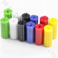 China Custom Die Cut Self Adhesive Hook and Loop Coins Dots 2500 Cycles ROHS for USB Cable for sale