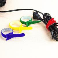 China Reusable Double Sided Nylon Hook and Loop Cable Ties 20mm Width Cord Wraps for sale