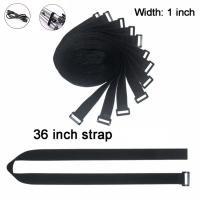 China Durable Reusable Adjustable Hook And Loop Straps With Plastic Buckle for sale