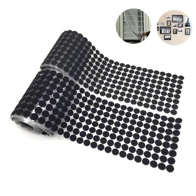 China Durable Small Velcro Dots Double Sided Table Chair Feet Protection Pad for sale