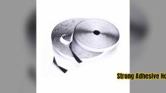 20mm Black Hot Melt Hook Loop Tape Strong Adhesive