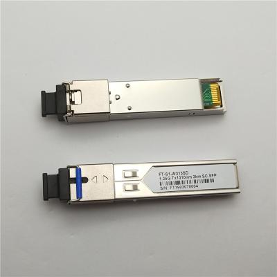 China SFP Transceiver 1.25Gbps SFP Transceiver, Bidi Singlemode Single Fiber LC  1310/1550NM 20KM for sale