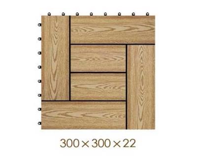 China WX16  DIY Composite Decking Tiles 30cm x30cm x 2.2cm weatherproof tiles for sale