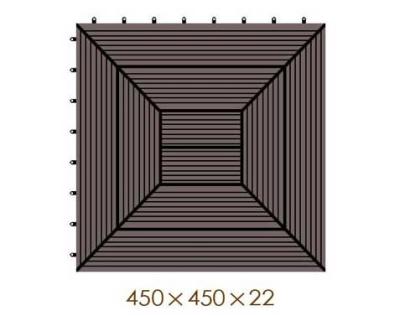 China WX23 Popular Click-Deck Composite Decking Tiles for Patio, Balcony, Roof Terrace, Hot Tub Deck Tiles Flooring Decking for sale