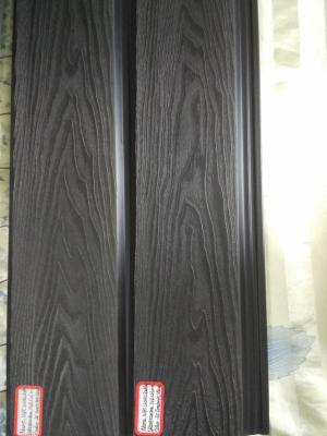 China 148x21 3D Embossing wpc wall panel wpc composite wall cladding blackwood  color for sale