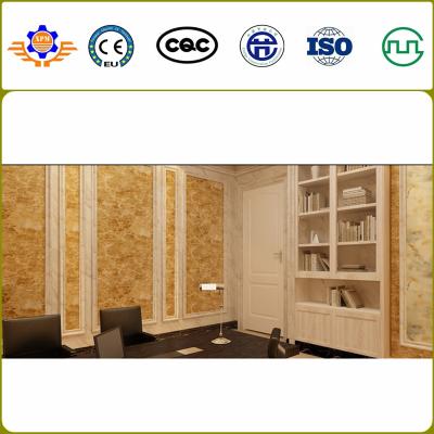 Κίνα μαρμάρινο φύλλο PVC 1220mm που κατασκευάζει τη μηχανή | Έλεγχος PLC, αναστροφέας ABB, μηχανή Siemens προς πώληση