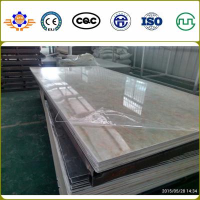 China Kunstmatige Marmeren het bladproductielijn van pvc | 400Kg/H | 1.22m het marmeren blad van breedtepvc Te koop