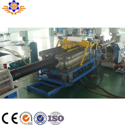 China Máquina ondulada da tubulação da parede do dobro do PVC UPVC com o parafuso gêmeo cônico à venda