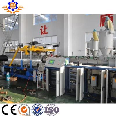 Cina Linea gemellata linea ondulata a parete semplice macchina dell'estrusione del tubo del PVC del PE della vite dell'estrusione del tubo in vendita