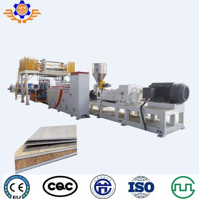 China SPC PVC Floor Tile Plastic Board Extrusion Line Wood Plastic Wpc Flooring Production Line for sale