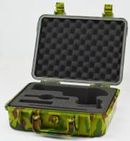 China 2 Compartments And 1 Handle Plastic Gun Case For Medium Guns for sale