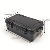 China Lightweight Plastic Cigar Case Rectangular Design Holds Up To 10 Cigars for sale