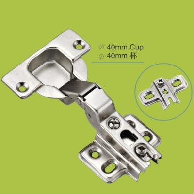 China China OEM Factory cabinet hardware 40 cup two way hinge half-overlay for sale