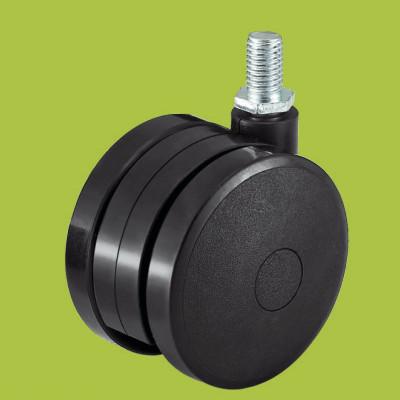 China black wheel caster thread stem furniture casters,PA Iron for sale