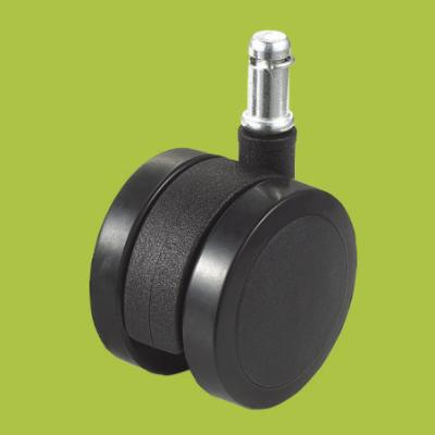 China wholesale black ring stem pressure brake furniture casters PA PVC for sale