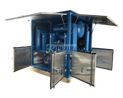 China Fully Enclosed Type Substation Field Use Vacuum Electric Insulating Oil Purifier Machine 6000 Liters/Hour for sale