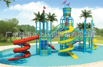 中国 水楽しみ公園はガラス繊維の螺線形水スライドが付いている水運動場をからかいます 販売のため