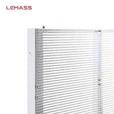 China P15 slim lightweight transparent LED display 1000*1000mm HD 4K 160° viewing angle for sale