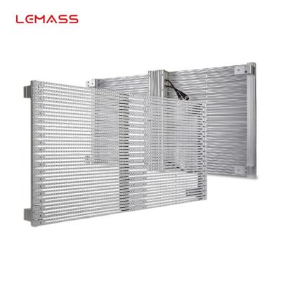 China P6 transparent LED screen display 1000*500mm LMS-Mesh better heat dissipation for sale