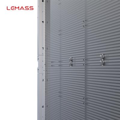 China P10 glass door transparent LED screen 1000*500mm LMS-Mesh high quality PWM drive IC for sale