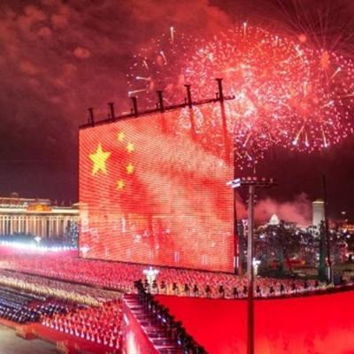 China P15.6 Transparent Glass LED Display Panel Modular Synchronous Control for sale