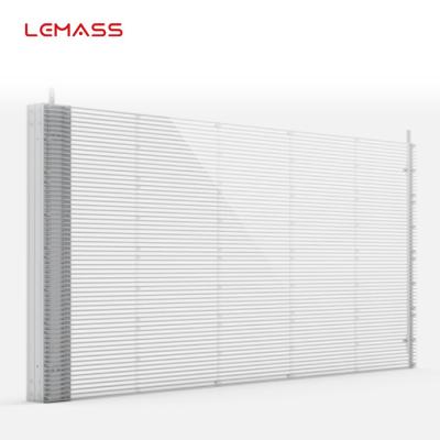 China P15.6 Transparent Glass LED Display Panel Modular Synchronous Control for sale