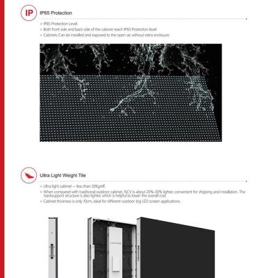 Cina Esposizione di LED fissa di colore pieno di SMD P10, pannelli all'aperto impermeabili dello schermo del LED in vendita