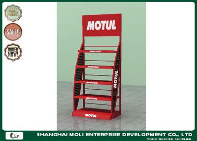 Cina Cinque strati del grande di esposizione del metallo dello scaffale di Topper di logo acrilico dell'autoadesivo in vendita