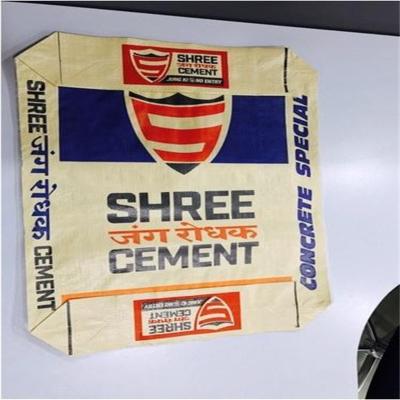 China 25KG 40KG 50KG Empty PP Woven Cement Bags Block Bottom Ad Star Cement for sale