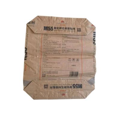China Multiwall 2 Ply Paper Sacks Waterproof Concrete Bag 20kg ISO9001 With Adhesive for sale