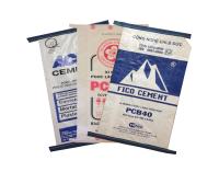 China Empty Gusseted PP Woven Bags 70-100 GSM Laminated for Cement & Construction Materials for sale