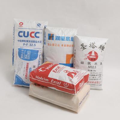 Cina 25kg 50kg Eco-Friendly tessuto sacchetto vuoto di cemento sacchetto di plastica cemento in vendita