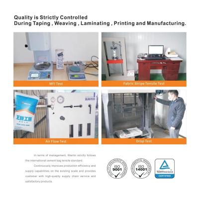 China 25 KG 40 KG 50 KG PP Gewebter Zementsack Leerer PP-Ventilbeutel Block Boden mit Ventil zu verkaufen