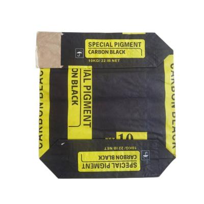 Cina Sacchetti di imballaggio in carta multi parete per 10 kg 22LB Pigment Carbon Black in vendita