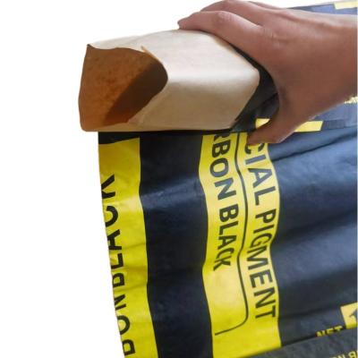 Cina Sacchetti di imballaggio in carta multi parete per 10 kg 22LB Pigment Carbon Black in vendita