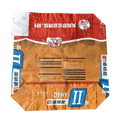 Китай Настройка поверхностного печати 2 слоя 80GSM бумажные цементные пакеты 1 слоя пленка многостенная бумага влагозащищенная для 20 кг плитки клейкость долговечная продается