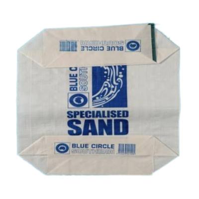 Китай Пустой клапанный мешок для цемента, нижний клапан, 20 кг, 25 кг, 40 кг, 50 кг, ПП материал, печать 1-4 цвета с каждой стороны, прочный продается