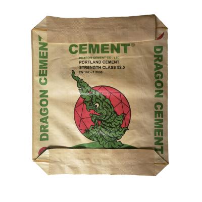 China Custom PP Woven Cement Valve Bags with Flexo Printing for sale