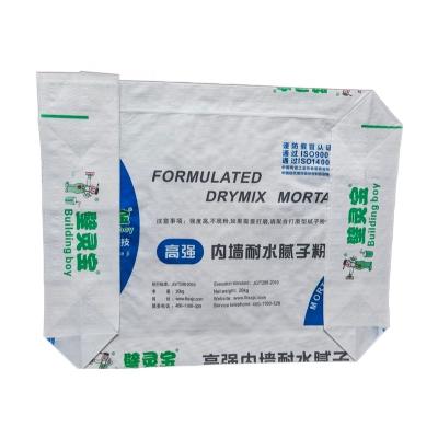 China 20kg-25kg Capacity PP Woven Valve Bag with BOPP Printing for Tile Adhesive Powder and Construction Materials for sale