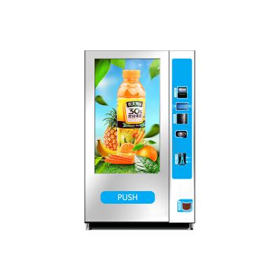 China Novo tipo de máquina de venda automática de lanches e bebidas com tela sensível ao toque ou máquina de venda automática de tela de publicidade à venda